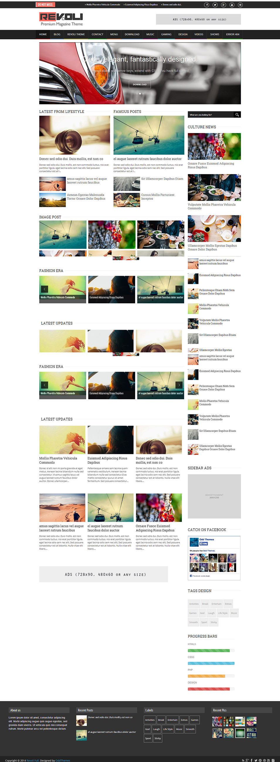 29+ Best Gallery Style Blog Templates & Themes
