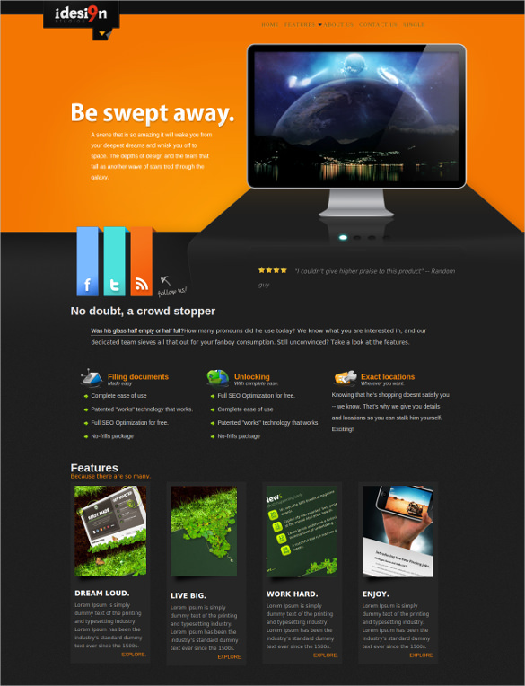 Web App Html Template Free Free Templates Printable 
