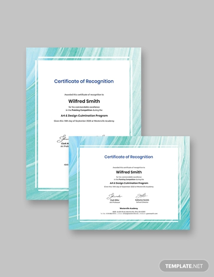 Art Award Certificate - 14+ PSD, PDF, Word, AI, InDesign Format Download