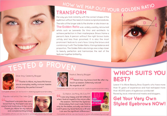 36+ Beauty Parlour Brochure Templates - PSD, InDesign