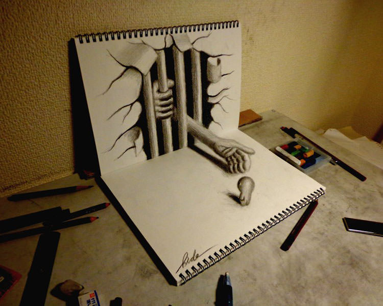 26+ 3D Pencil Drawings - Pencil Drawings & Designs