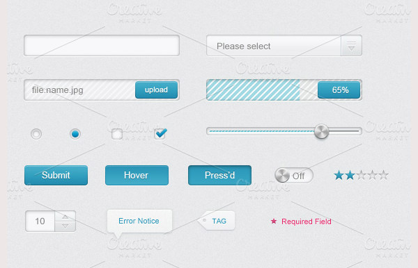 39+ Best Free Form Elements for UI Designers