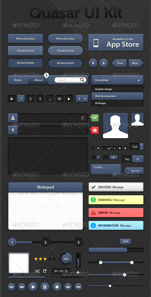 43+ Free PSD UI Kits and PSD UI Design Elements for UI Designers | Free ...