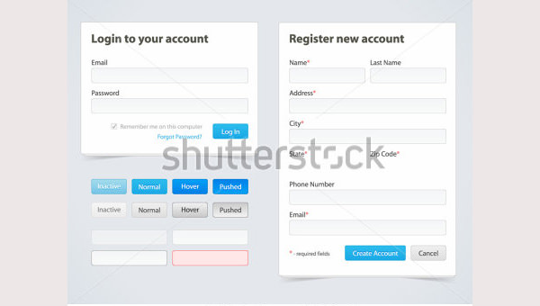 39+ Best Free Form Elements for UI Designers
