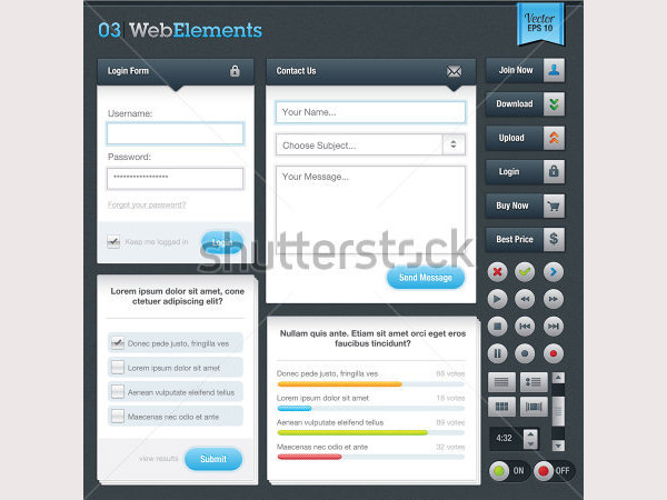 39+ Best Free Form Elements for UI Designers