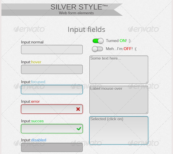 39+ Best Free Form Elements for UI Designers