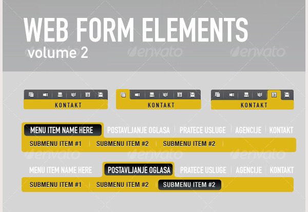 39+ Best Free Form Elements for UI Designers