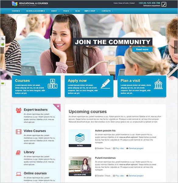 24+ Education HTML5 Themes & Templates