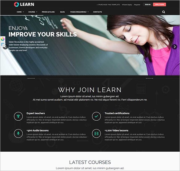 24+ Education HTML5 Themes & Templates