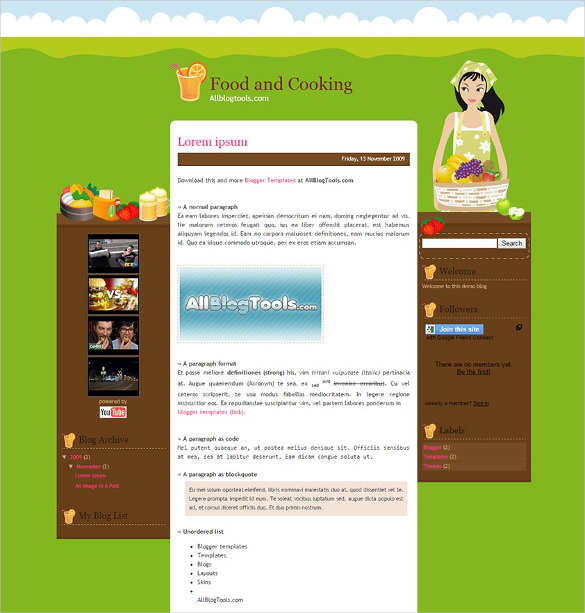Food, Recipe Blog Website Templates & Themes | Free & Premium