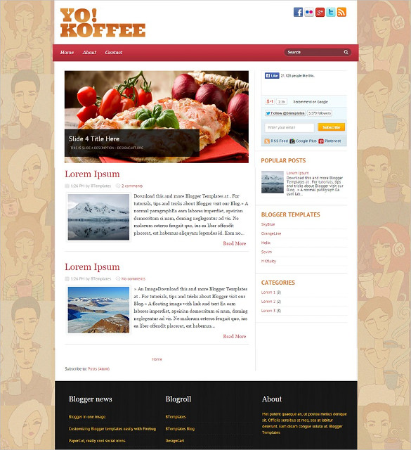 Food, Recipe Blog Website Templates & Themes | Free & Premium