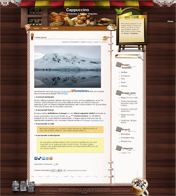 Food, Recipe Blog Website Templates & Themes | Free & Premium