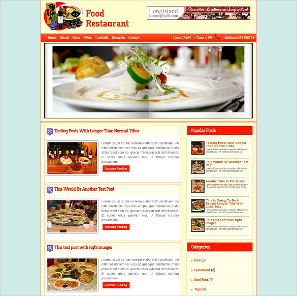 Food, Recipe Blog Website Templates & Themes | Free & Premium