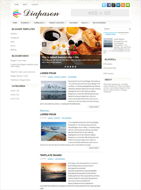 Food, Recipe Blog Website Templates & Themes | Free & Premium
