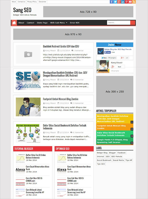 30+ Best SEO Blog Templates | Free & Premium Themes
