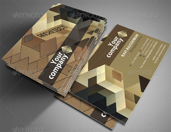40+ Best Architecture and Construction Business Card Templates - Word ...