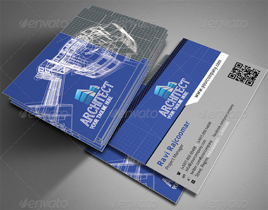 40+ Best Architecture and Construction Business Card Templates - Word ...