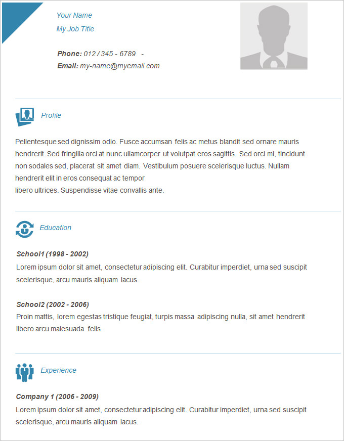 54+ Basic Resume Templates - PDF, DOC, PSD