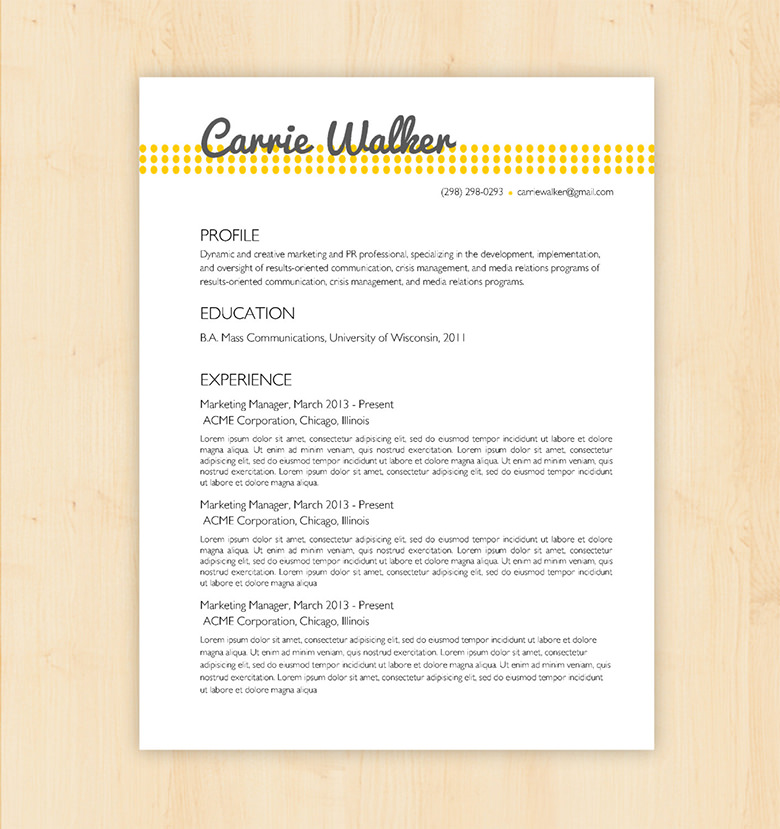 54+ Basic Resume Templates - PDF, DOC, PSD