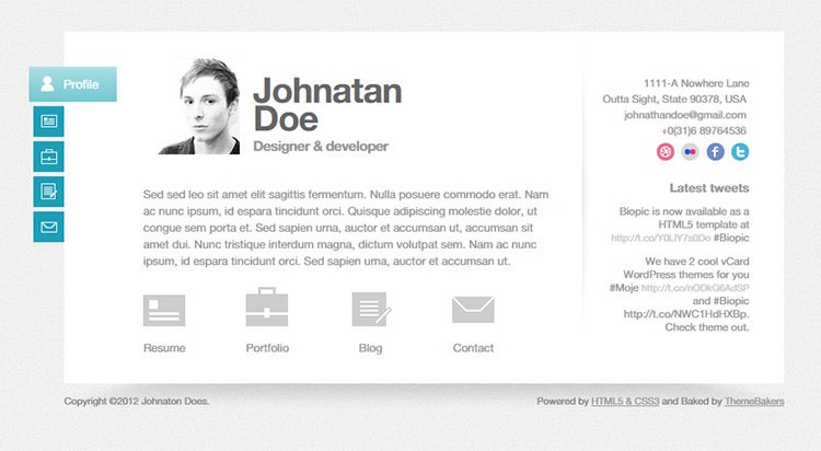Free 38+ HTML5 Resume Templates - Free Samples, Examples Format Download!