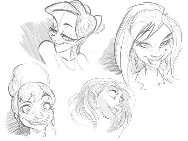 Cartoon Sketches, Cartoon Face Sketches
