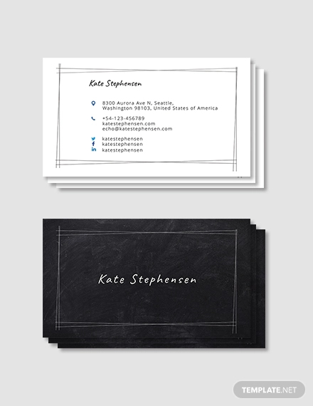 56+ Teachers Business Cards - AI, Ms Word, Publisher