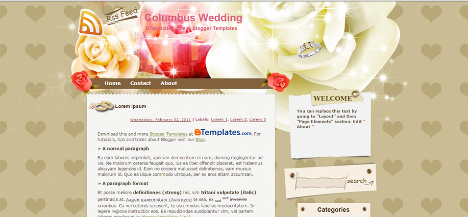 Wedding Blog Website Templates & Themes | Free & Premium