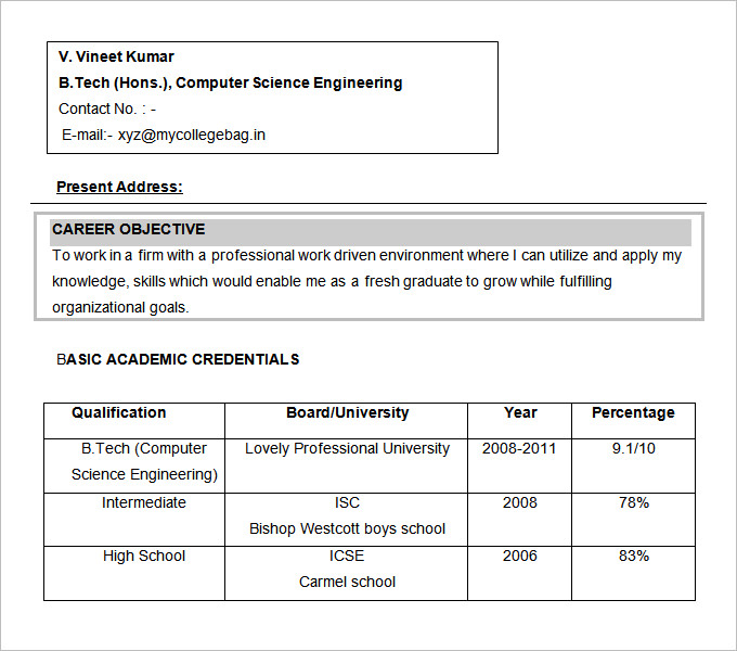 61+ Resume Objectives - PDF, DOC