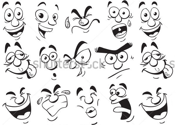 Cartoon Sketches, Cartoon Face Sketches