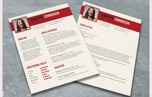 PSD Resume Template 51 Free Samples Examples Format Download 