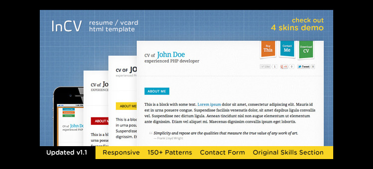 Free 38+ HTML5 Resume Templates - Free Samples, Examples Format Download!