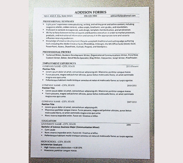 Functional Resume Template – 15+ Free Samples, Examples, Format Download!