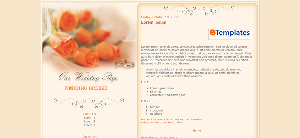 Wedding Blog Website Templates & Themes | Free & Premium