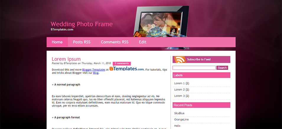 Wedding Blog Website Templates & Themes | Free & Premium