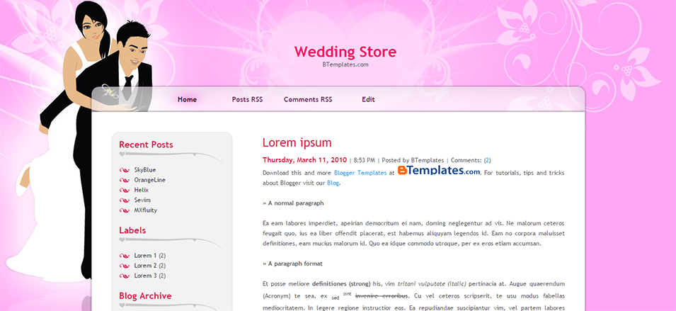 Wedding Blog Website Templates & Themes | Free & Premium