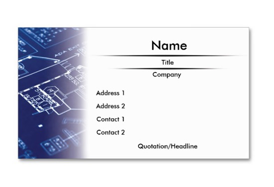 40+ Best Architecture and Construction Business Card Templates - Word ...