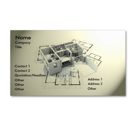 40+ Best Architecture and Construction Business Card Templates - Word ...