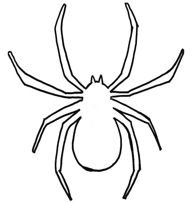Spider Shape Template - 56+ Crafts & Colouring Pages | Free & Premium ...