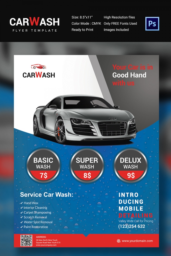 Mobile Detailing Flyer Templates