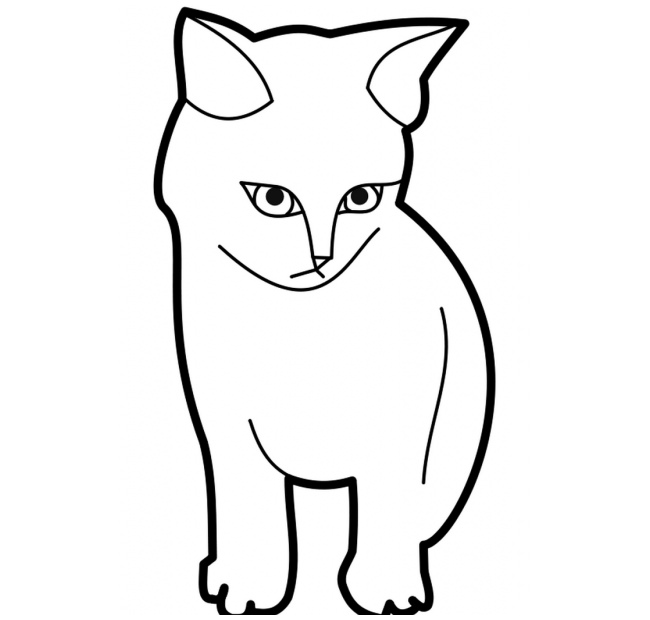 Cat Shape Template - Animal Templates