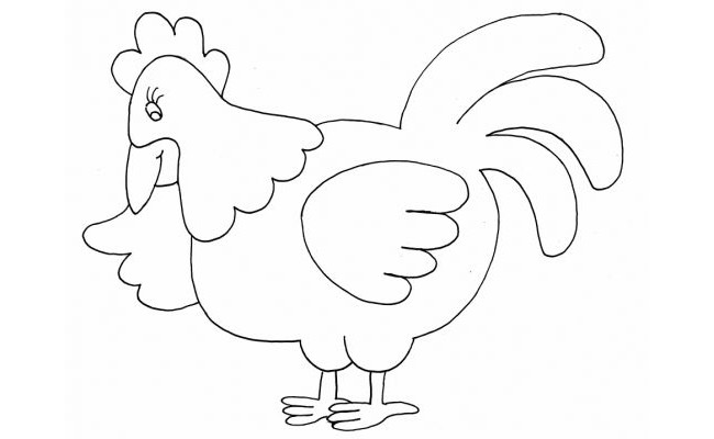 Chicken Template - Animal Templates