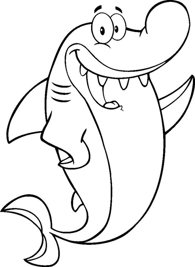 55+ Shark Shape Templates, Crafts & Colouring Pages
