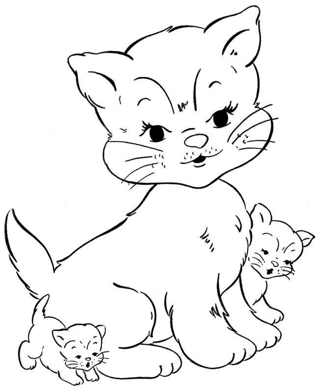 61+ Cat Shape Templates, Crafts And Colouring Pages