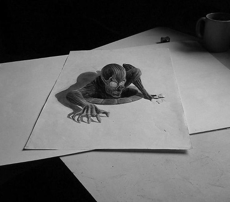26+ 3D Pencil Drawings - Pencil Drawings & Designs
