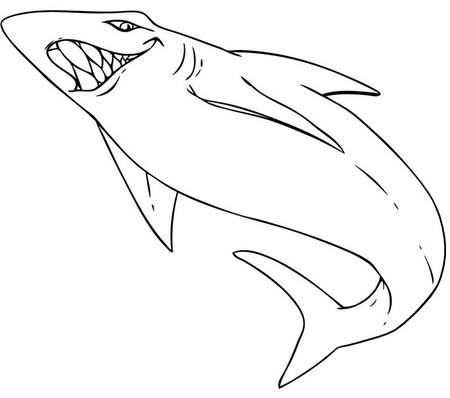 55+ Shark Shape Templates, Crafts & Colouring Pages