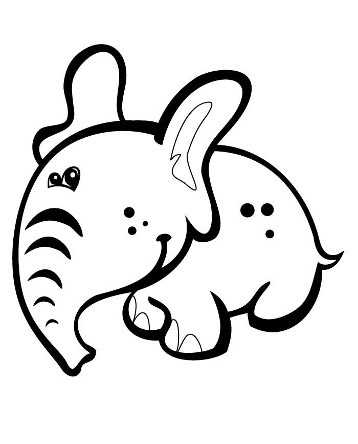 Elephant Template - Animal Templates