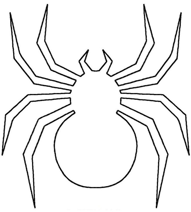 Spider Shape Template - 56+ Crafts & Colouring Pages | Free & Premium ...