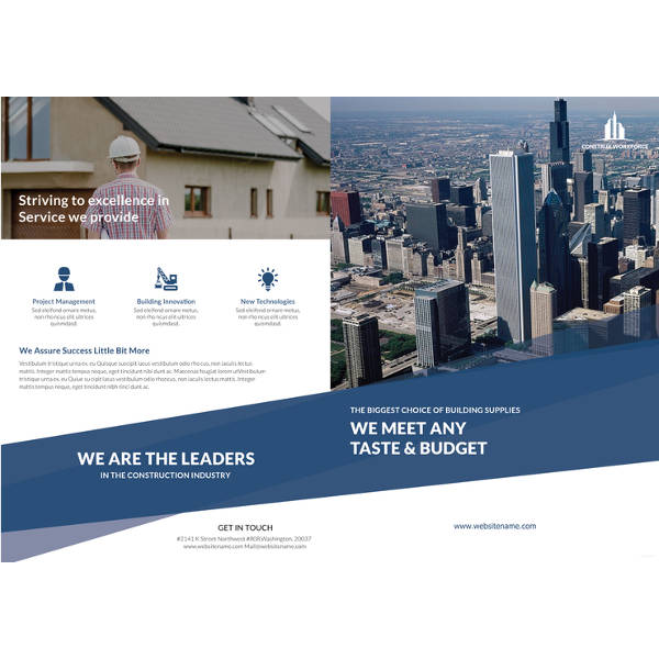Architecture Brochure Templates - 50+ Free PSD, PDF, EPS, InDesign ...