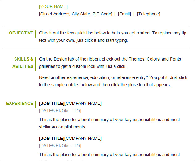 61+ Resume Objectives - PDF, DOC