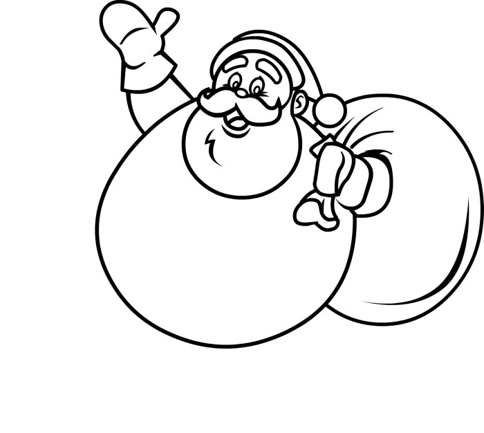 70+ Best Santa Templates Shapes, Crafts & Colouring Pages